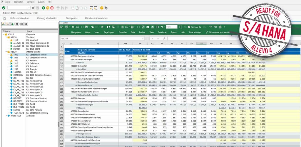ALLEVO EXCEL INTEGRADO A SAP